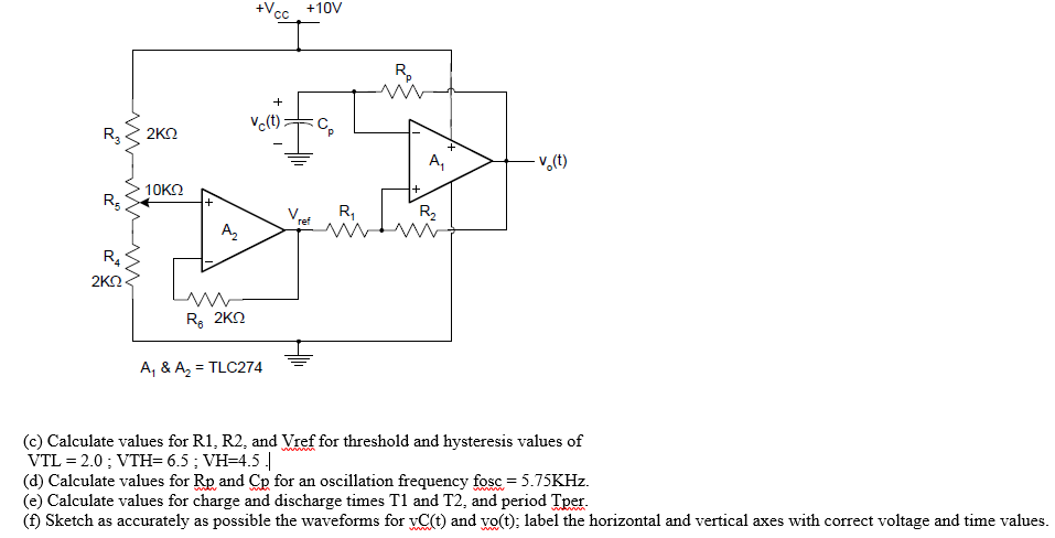 Calculate values for R1, R2, and V_ref for | Chegg.com