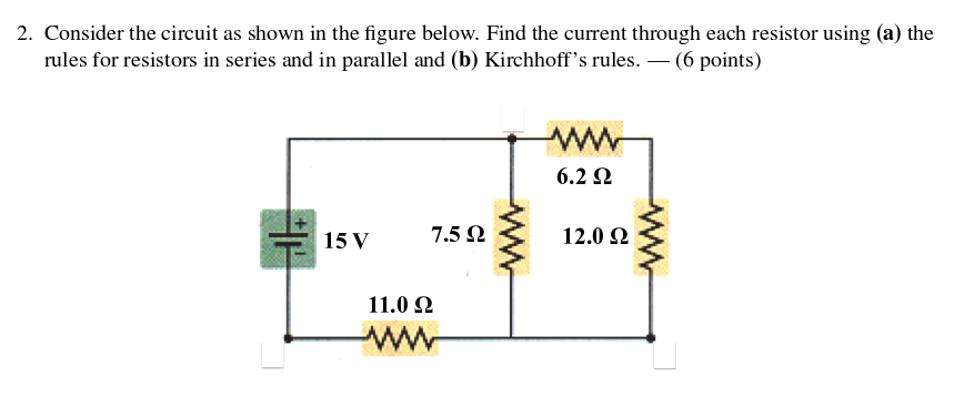 Solved Consider The Circuit As Shown In The Figure Below