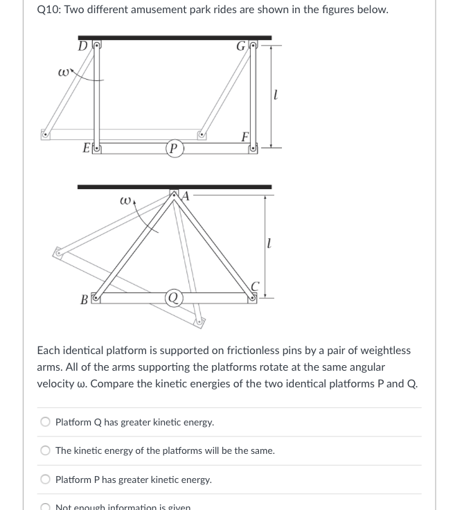 Solved Q10: Two different amusement park rides are shown in | Chegg.com