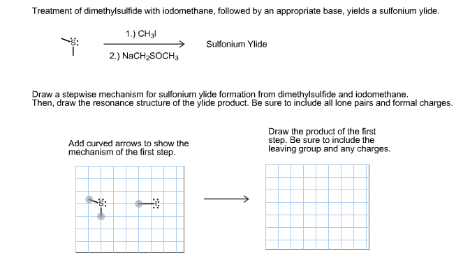 Solved Draw a stepwise mechanism for sulfonium ylide | Chegg.com