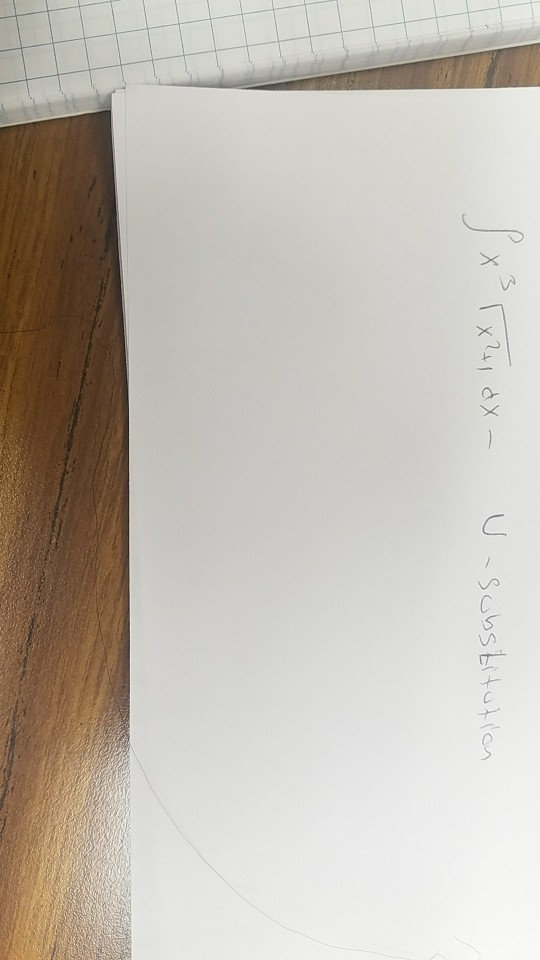 Solved using u substitution | Chegg.com