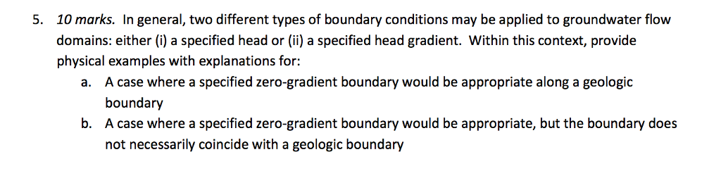 Solved 5. In general, two different types of boundary | Chegg.com