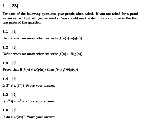 Solved For each of the following questions, give proofs | Chegg.com