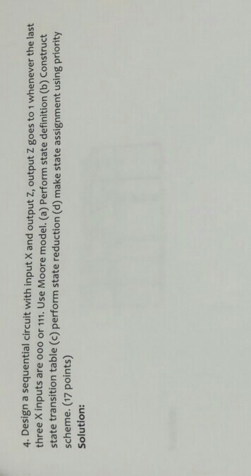 Solved 4. Design a sequential circuit with input X and | Chegg.com