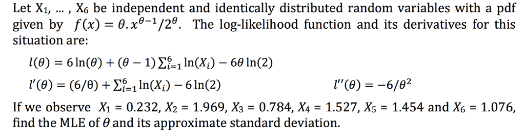 Solved Let X_1, ..., X_6 be independent and identically | Chegg.com
