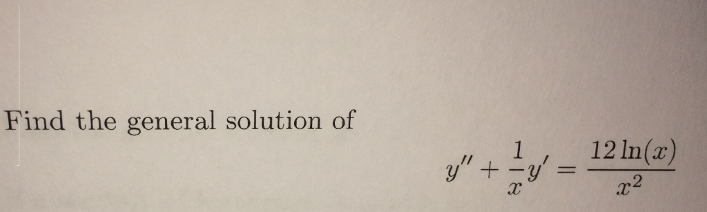 Solved Find the general solution of r2 | Chegg.com