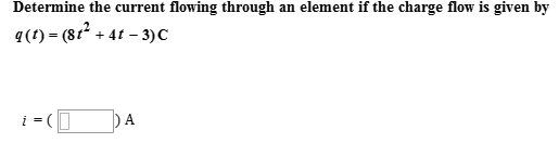 Solved Determine the current flowing through an element if | Chegg.com
