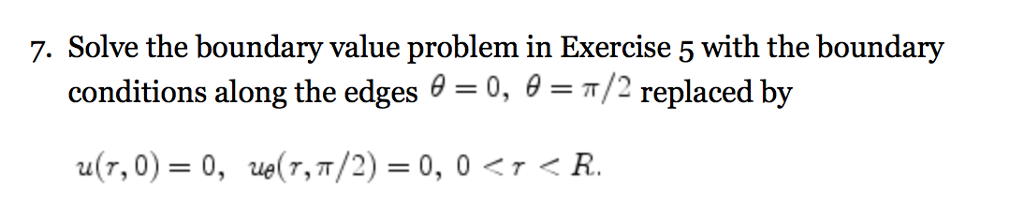 Solve the boundary value problem in Exercise 5with | Chegg.com