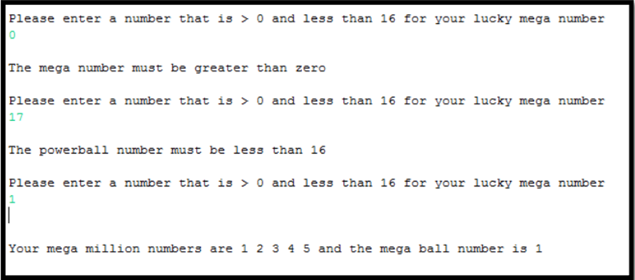 Solved Please enter number1 which should be 0 and less than | Chegg.com