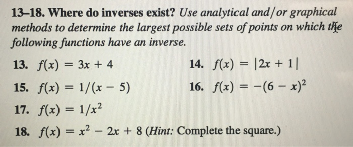 Solved Use analytical or graphical methods to determine the | Chegg.com