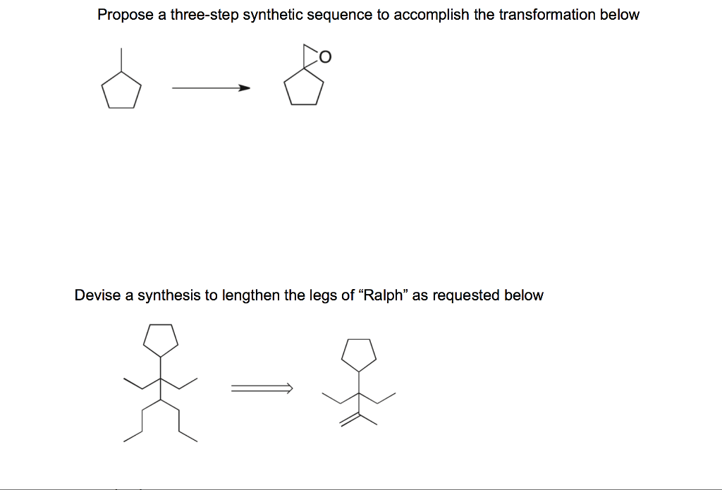 Solved Propose a three-step synthetic sequence to accomplish | Chegg.com Solved Propose a three-step synthetic sequence to accomplish | Chegg.com