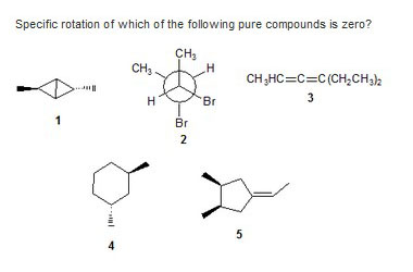 Solved Specific rotation of which of the following pure | Chegg.com