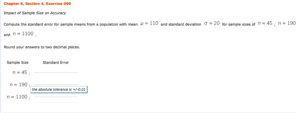 Solved Impact Of Sample Size On Accuracy Compute The