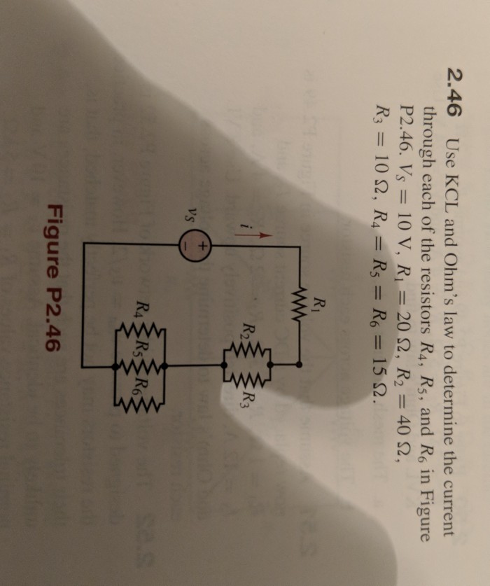 Solved Use KCL and Ohm's law to determine the current | Chegg.com