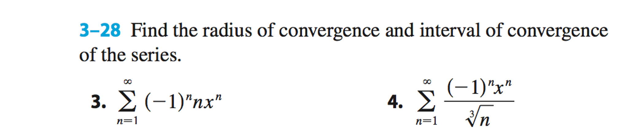 Solved Find the radius of convergence and interval of | Chegg.com