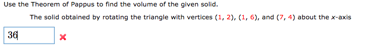 Solved Use the Theorem of Pappus to find the volume of the | Chegg.com