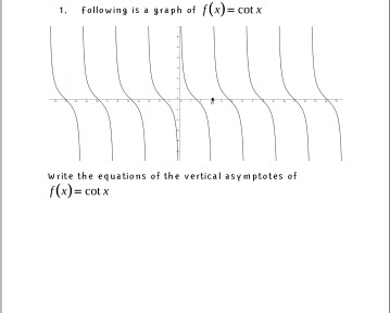 Solved write the equation of the vertical asymptote of f(x)= | Chegg.com
