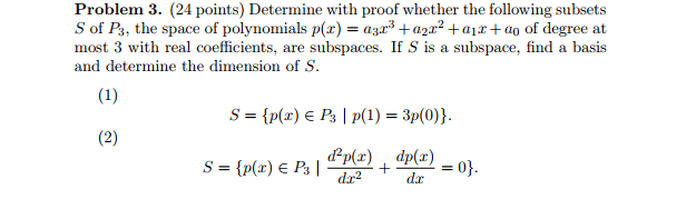 Solved Problem 3. (24 points) Determine with proof whether | Chegg.com