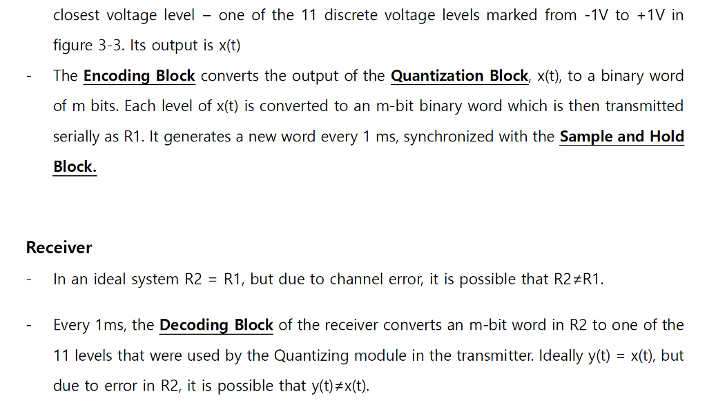 Solved 3 Pulse Code Modulation Pcm System Is Shown In