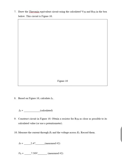 Solved Question 4 (25 marks) Laboratory 2: Thevenin Theorem | Chegg.com Solved Question 4 (25 marks) Laboratory 2: Thevenin Theorem | Chegg.com
