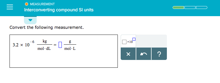 Solved MEASUREMENT Interconverting compound SI units Convert | Chegg.com