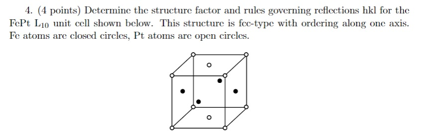 Solved Determine the structure factor and rules governing | Chegg.com