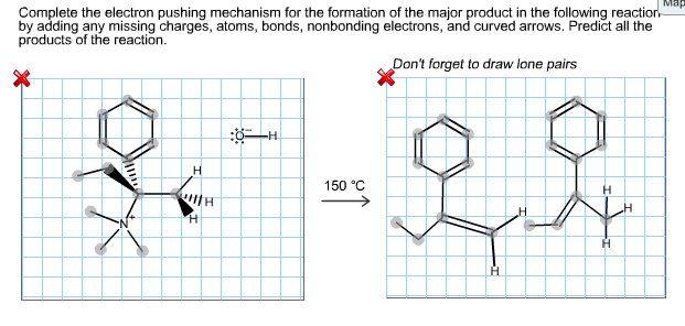Solved Complete the electron pushing mechanism for the | Chegg.com