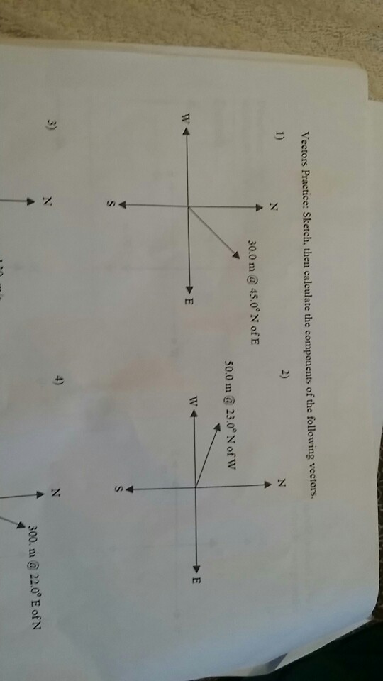 Solved Vectors Practice Sketch Then Calculate The