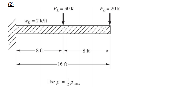 Solved Design rectangular sections for the beams, loads, and | Chegg.com