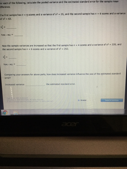 Solved For each of the following, calculate the pooled | Chegg.com