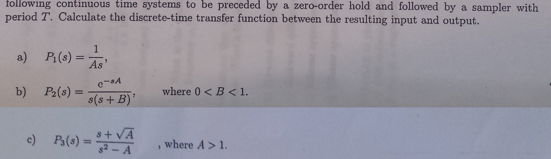 Solved calculate the discrete-time transfer function between | Chegg.com