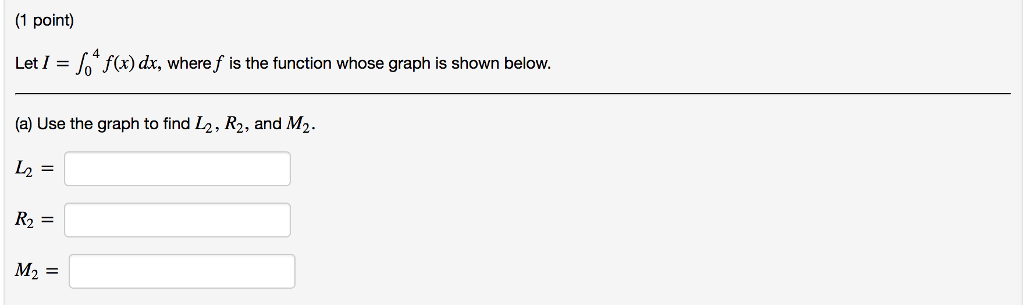Solved Let I = integral_0^4 f(x) dx, where f, is the | Chegg.com