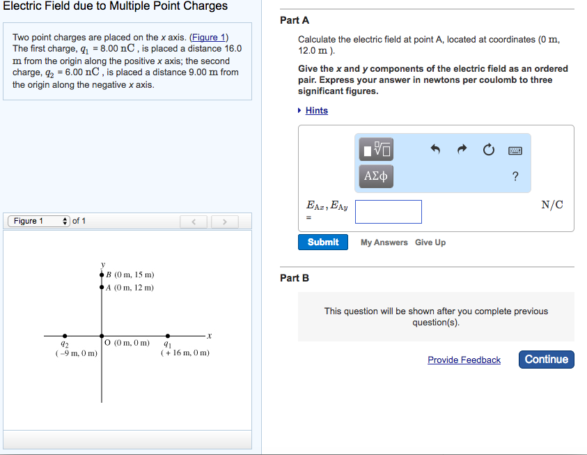 Solved Electric Field due to Multiple Point Charges Part A | Chegg.com