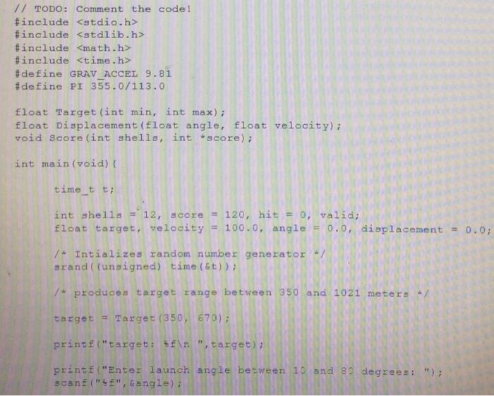 Please use the following starter C code template and | Chegg.com