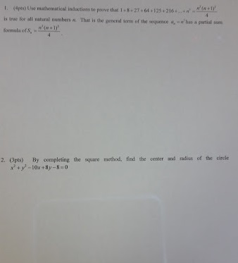 Solved Use mathematical information to prove 1 + 8 + 27 + 64 | Chegg.com