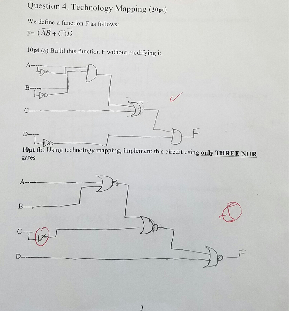 Solved We define a function F as follows: F = (AB + C) D | Chegg.com