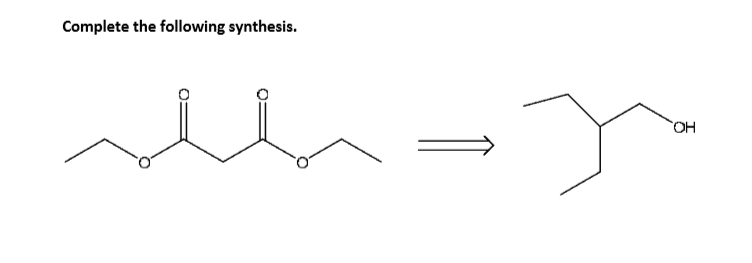 Solved Complete the following synthesis. | Chegg.com