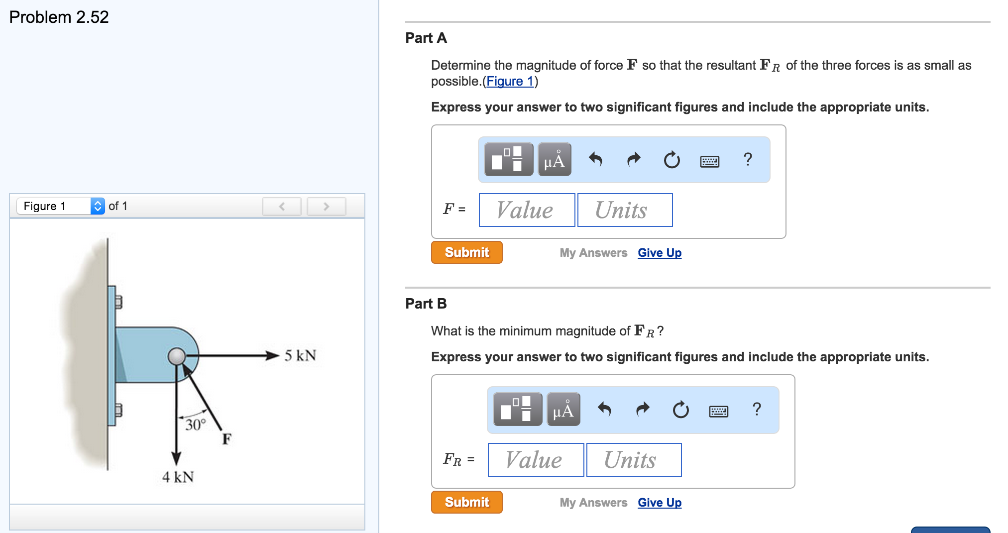Solved Part A Determine The Magnitude Of Force F So That The