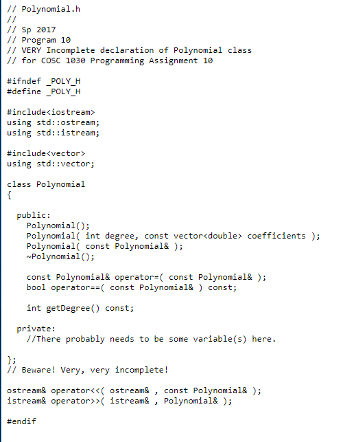 Solved I have provided a basic testing program, | Chegg.com