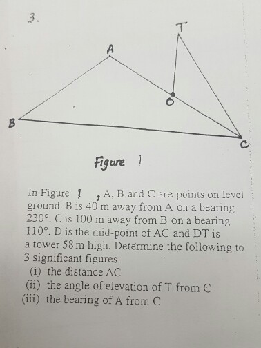 Solved In Figure I, A, B and C are points on level ground. B | Chegg.com