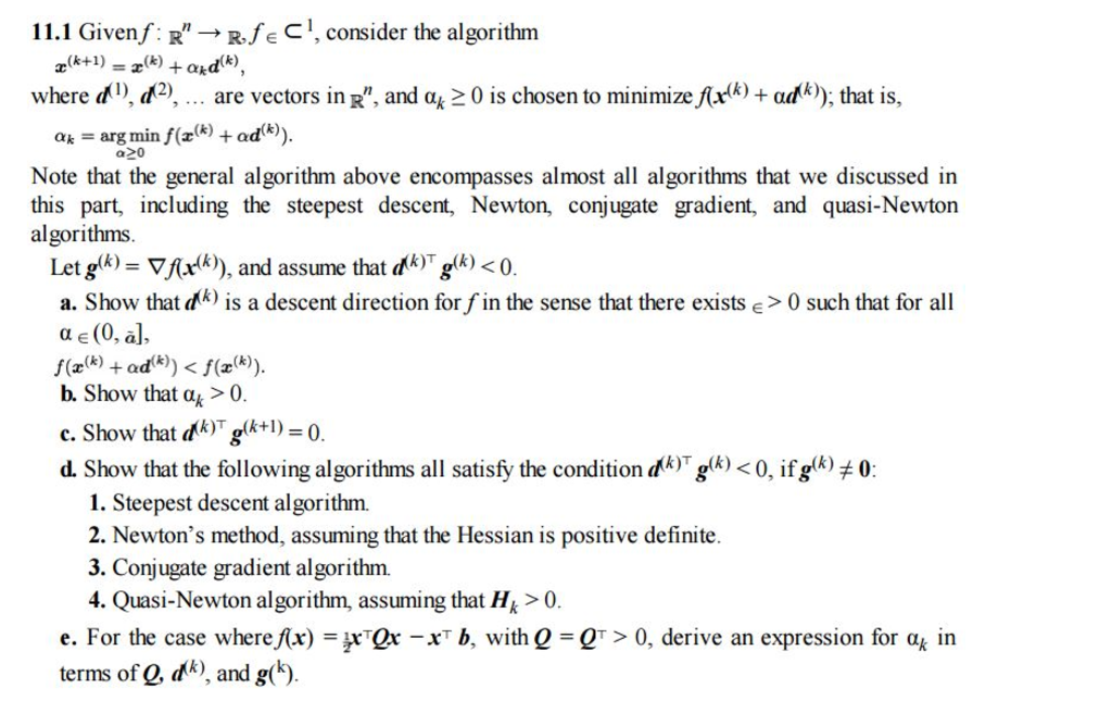 Solved Given f: R^n rightarrow R, f elementof subset^1, | Chegg.com