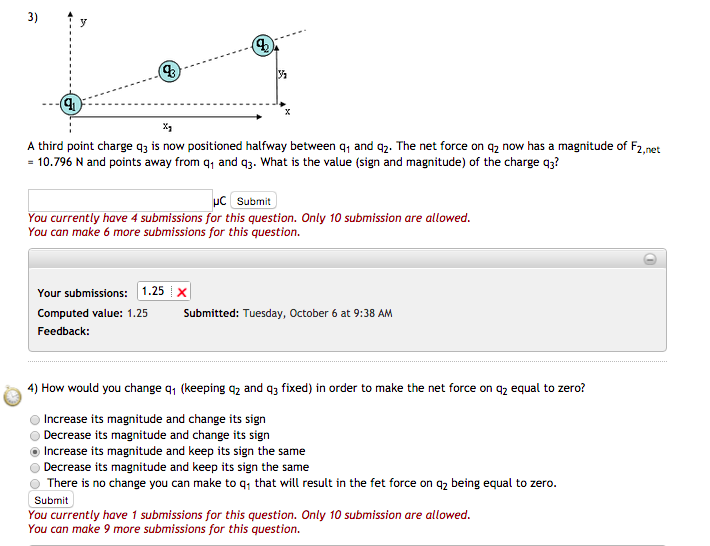 Solved A point charge q1--4 uC is located at the origin of a | Chegg.com