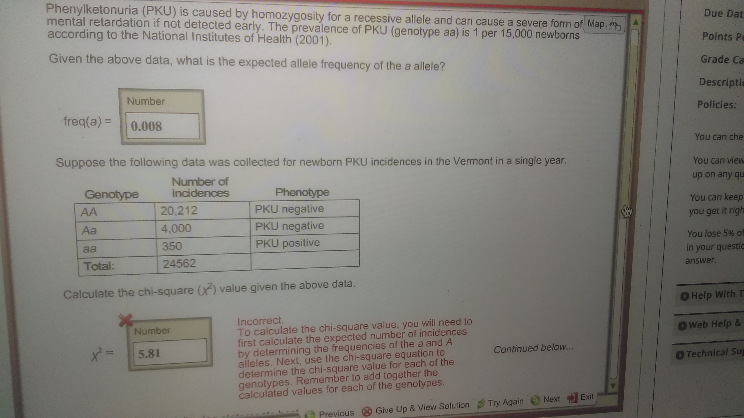 Solved Phenylketonuria (PKU) is caused by homozygosity for a | Chegg.com