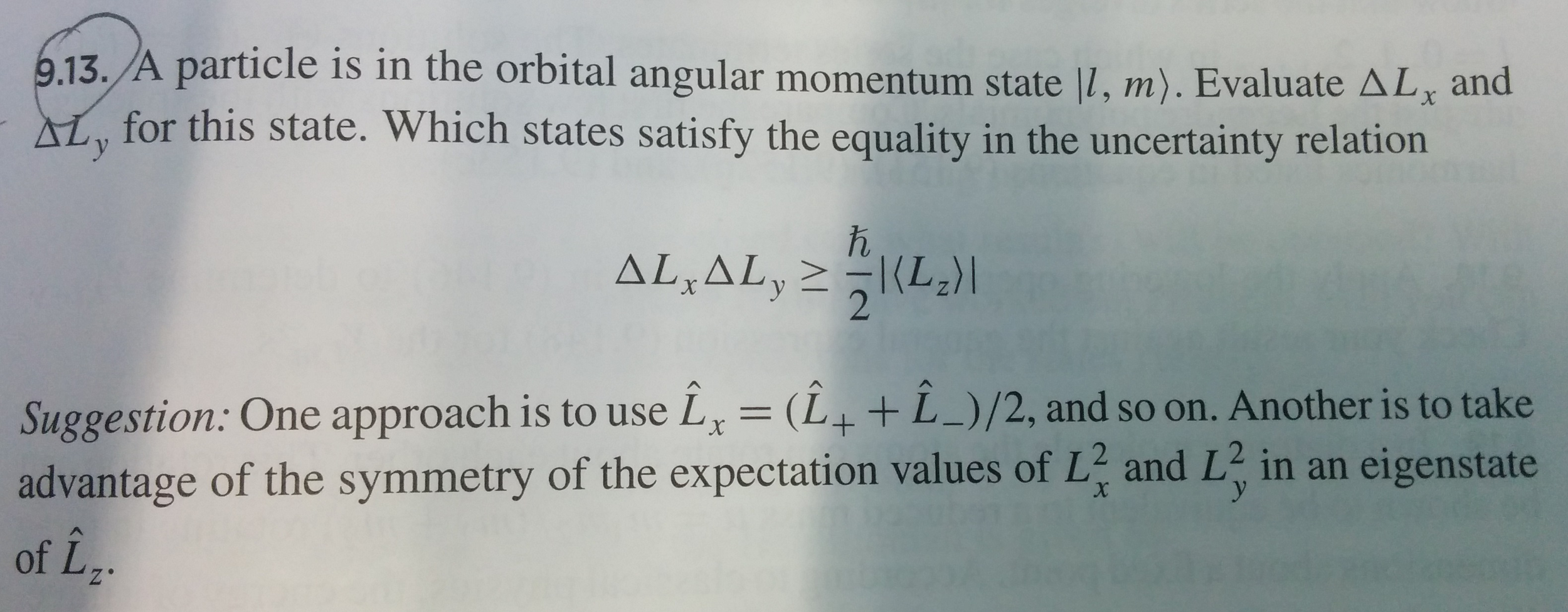Solved A Particle Is In The Orbital Angular Momentum State