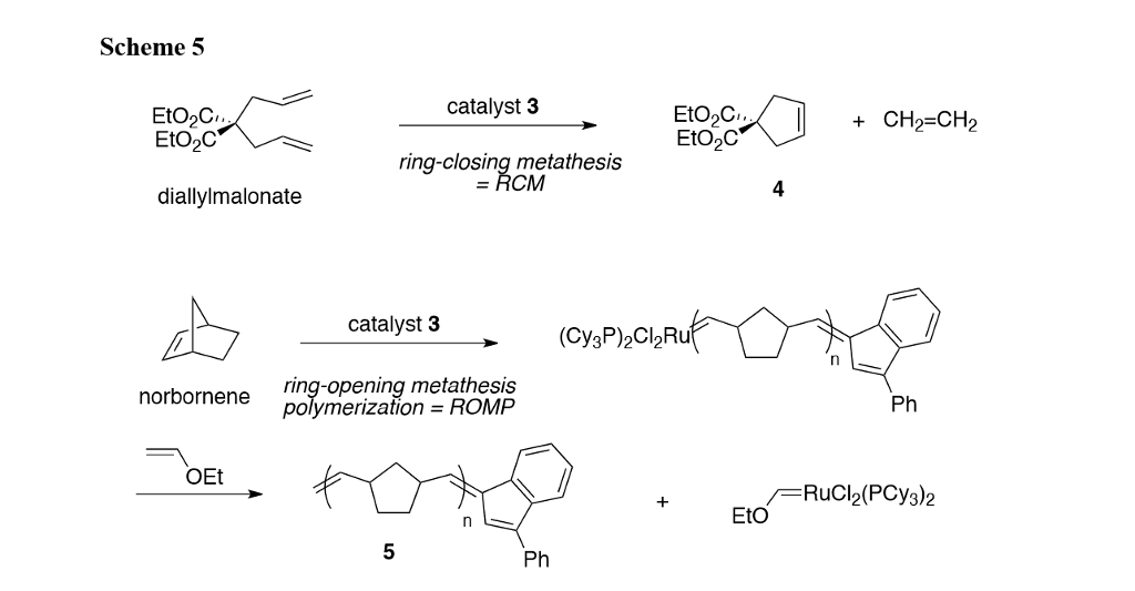Solved Scheme 5 catalyst 3 Eto2C Eto2C Eto2C ring-closing | Chegg.com