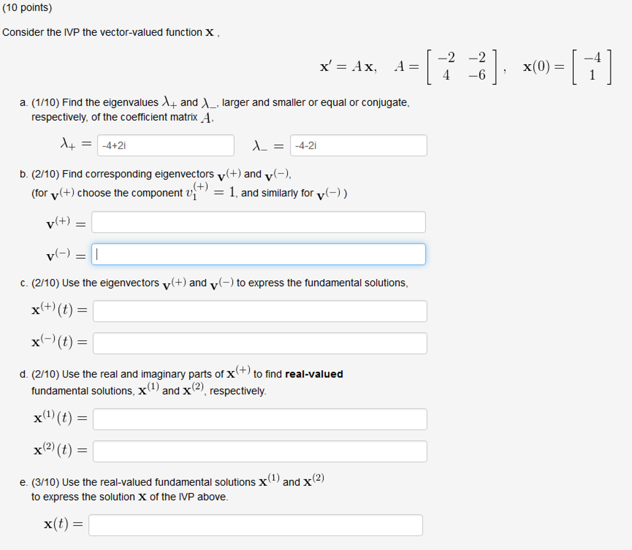 Solved Consider the IVP the vector-valued function x. x' = | Chegg.com