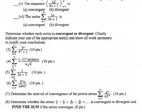 Solved The sequence { 2n/3n + 1 } n-1 is convergent | Chegg.com