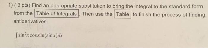 Solved Find an appropriate substitution to bring the | Chegg.com