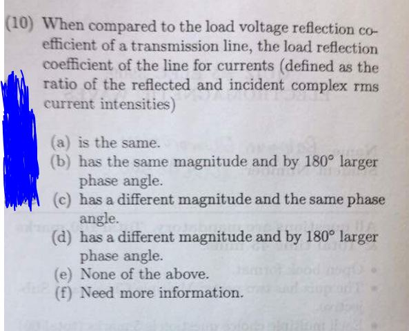 Solved When compared to the load voltage reflection | Chegg.com