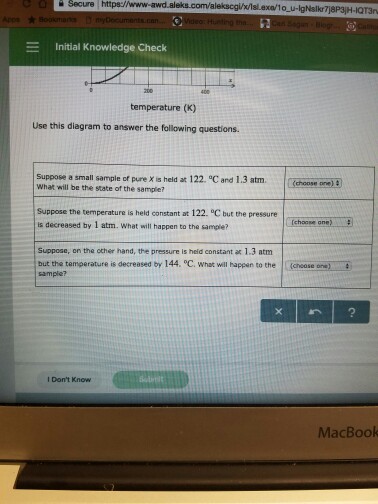 Solved E Initial Knowledge Check Study the following phase | Chegg.com